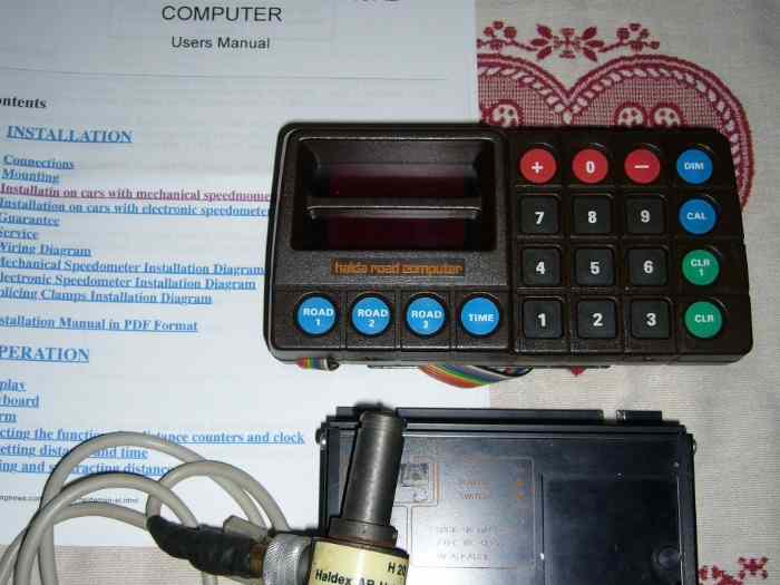 Halda Rally Computer - pièces et voitures de course à vendre, de rallye ...