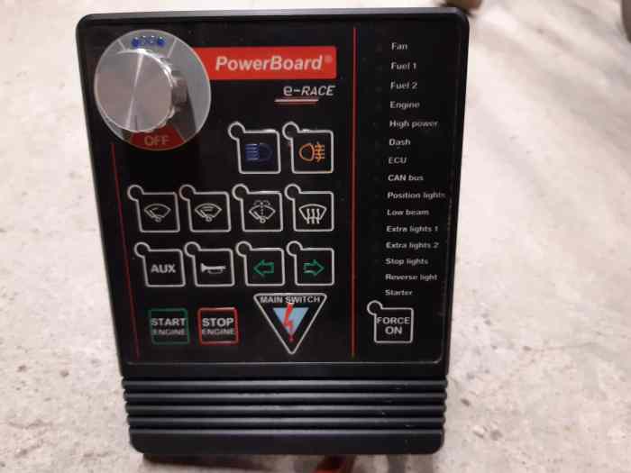 Power board ERACE - pièces et voitures de course à vendre, de rallye et ...