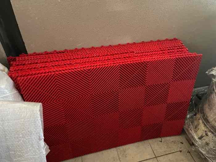 Dalles de sol atelier garage redspec rouges rallye circuit - pièces et ...