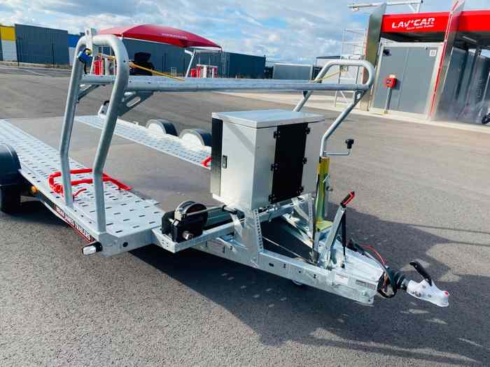 Remorque plateau porte voiture Brian James A-Transporter toutes options ...