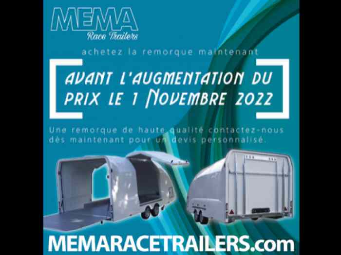 Nos remorques Mema Racetrailers - pièces et voitures de course à vendre ...