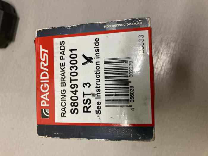 Plaquettes PAGID RST3 - pièces et voitures de course à vendre, de ...