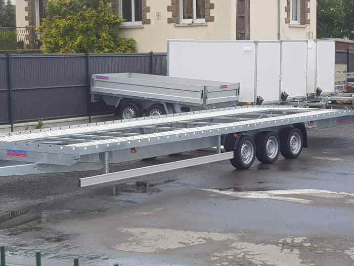 Remorque plateau double voiture - pièces et voitures de course à vendre ...