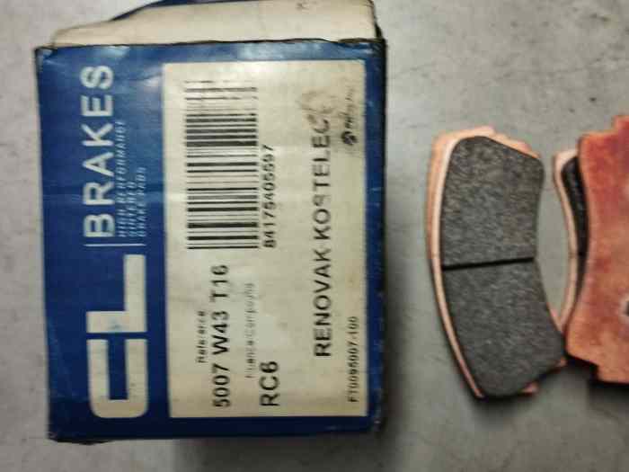 plaquette CL RC6 5007w43t16 - pièces et voitures de course à vendre, de rallye et de circuit.