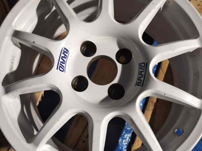 4 jantes BRAID fulrace maxligt 7x15 ET 38. entraxe 4x100 CLIO 2 ...