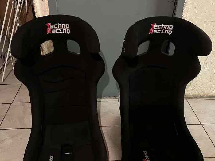2 Baquets techno Racing protect 2025 - pièces et voitures de course à ...